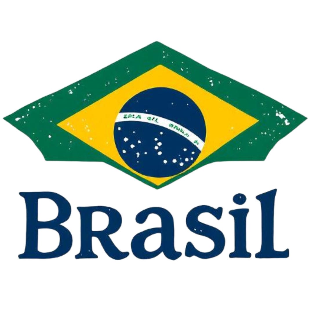 Brazil Flag Art Brasil Logo SVG / PNG / JPG Clipart - Free Commercial ...