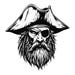 Pirate Portrait Blackbeard SVG / PNG / JPG Clipart - Free Commercial ...