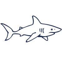 Shark Simple Line Art Kids SVG / PNG / JPG Clipart - Free Commercial ...
