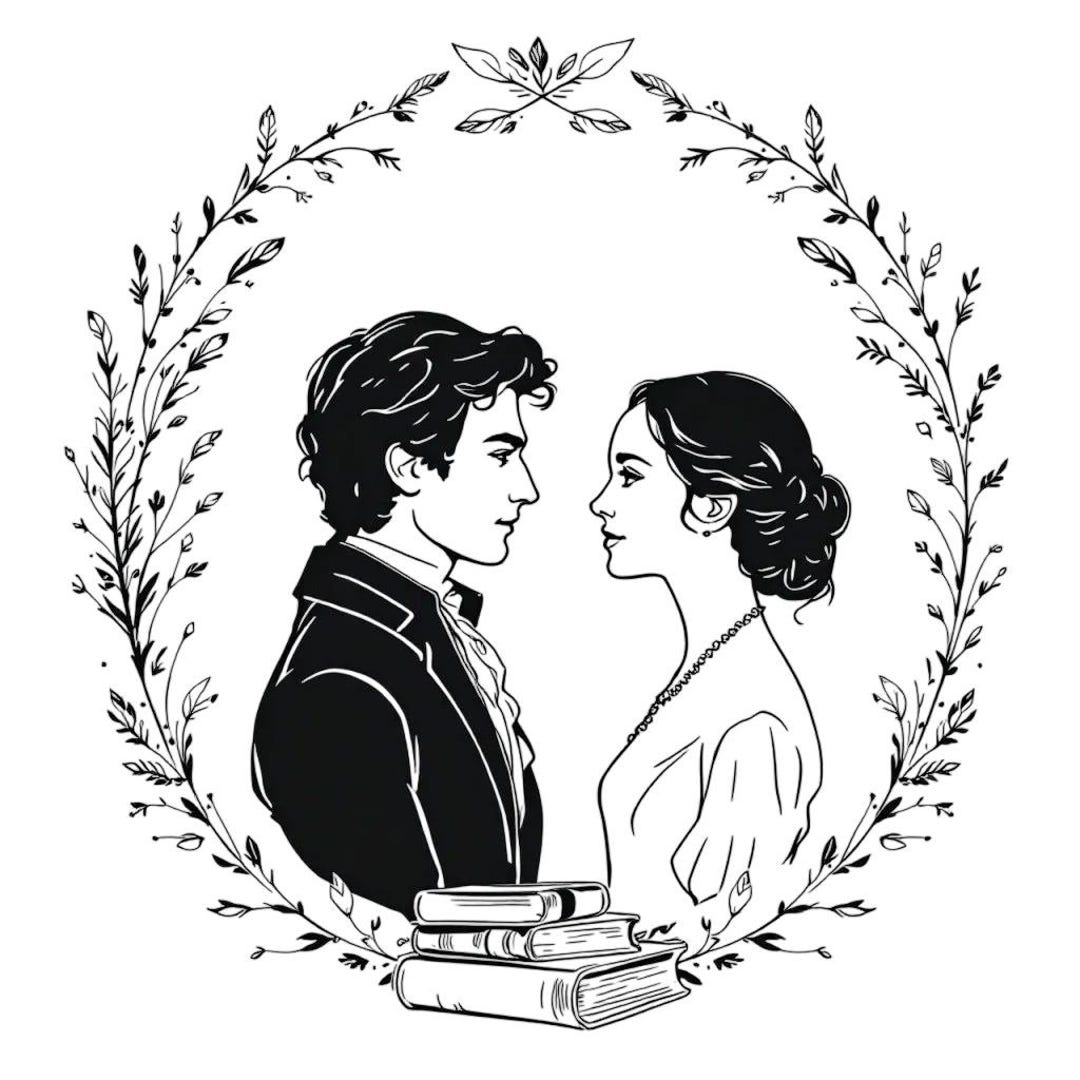 Regency Man & Woman Wedding Jane Austen SVG / PNG / JPG Clipart - Free ...