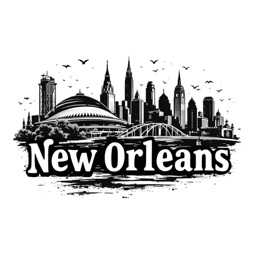 New Orleans Nola With City Skyline SVG / PNG / JPG Clipart - Free ...