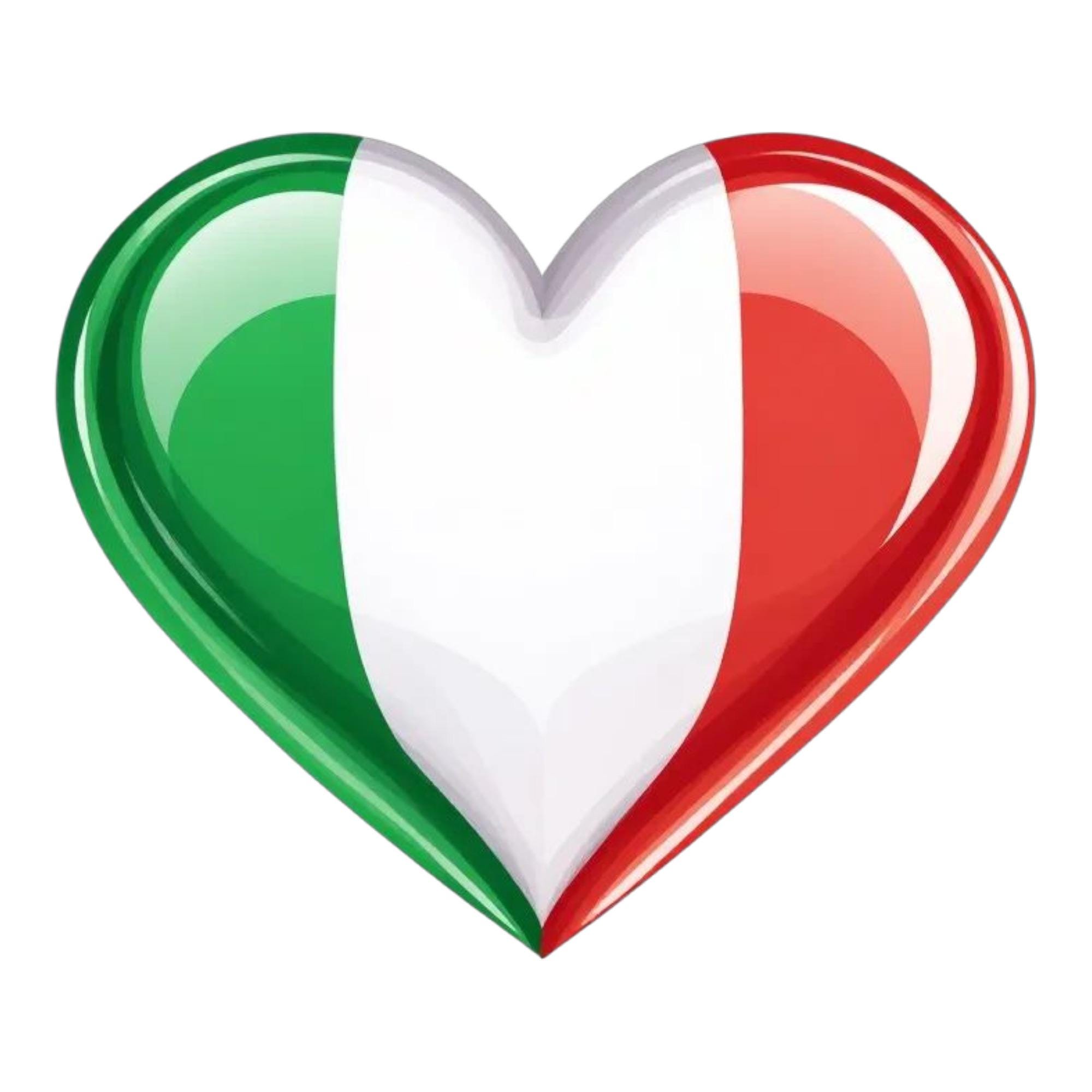 Italy Flag Heart SVG / PNG Clipart - Free Commercial Use - Etsy