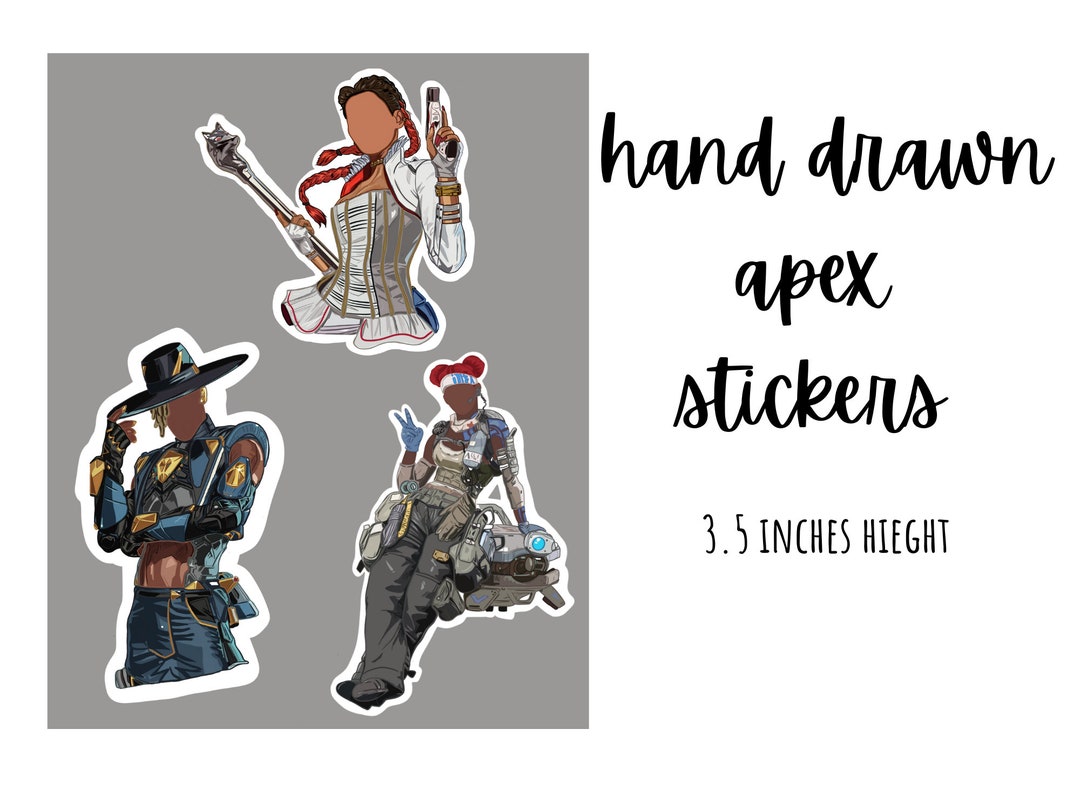 Hand Drawn Apex Stickers - Etsy