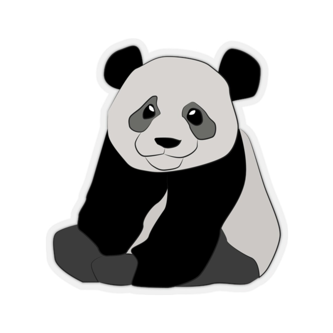 Panda Vinyl Sticker, Cute Panda Sticker, Animal Sticker, Panda Sticker ...