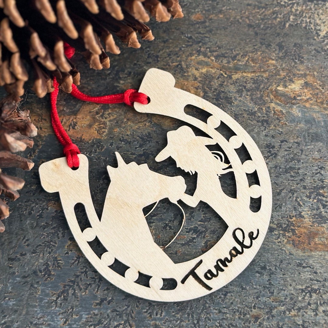 Personalized Girl With Her Horse Ornament, Custom Equestrian Gift, Gift ...