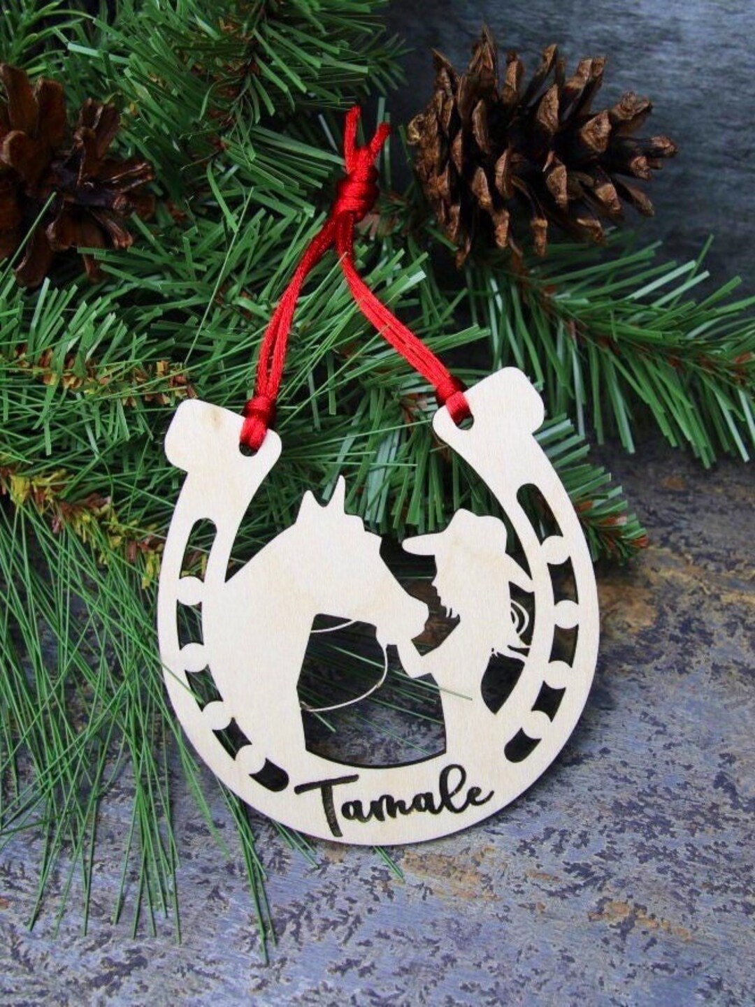 Personalized Girl With Her Horse Ornament Custom Equestrian - Etsy