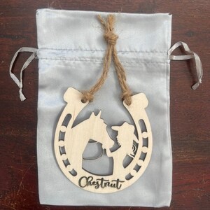 Personalized Girl With Her Horse Ornament, Custom Equestrian Gift, Gift ...