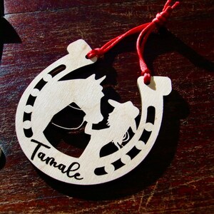 Personalized Girl With Her Horse Ornament, Custom Equestrian Gift, Gift ...