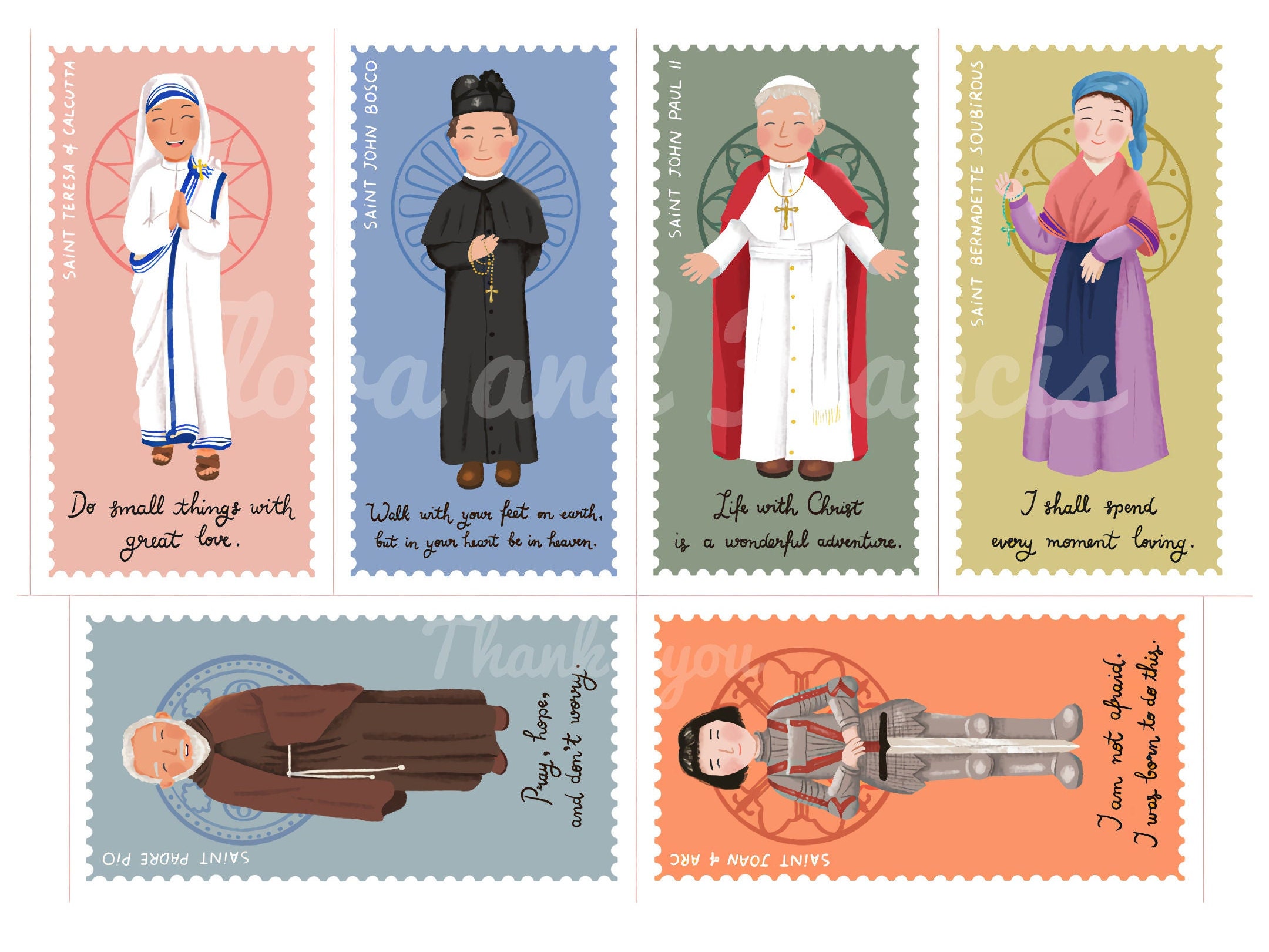 Digital Download Catholic Valentines, Saint Valentines, Printable ...