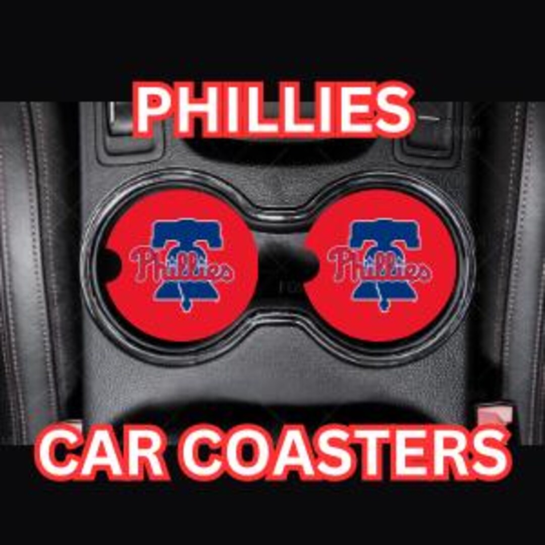 Philadelphia Phillies Car Coasters - Etsy