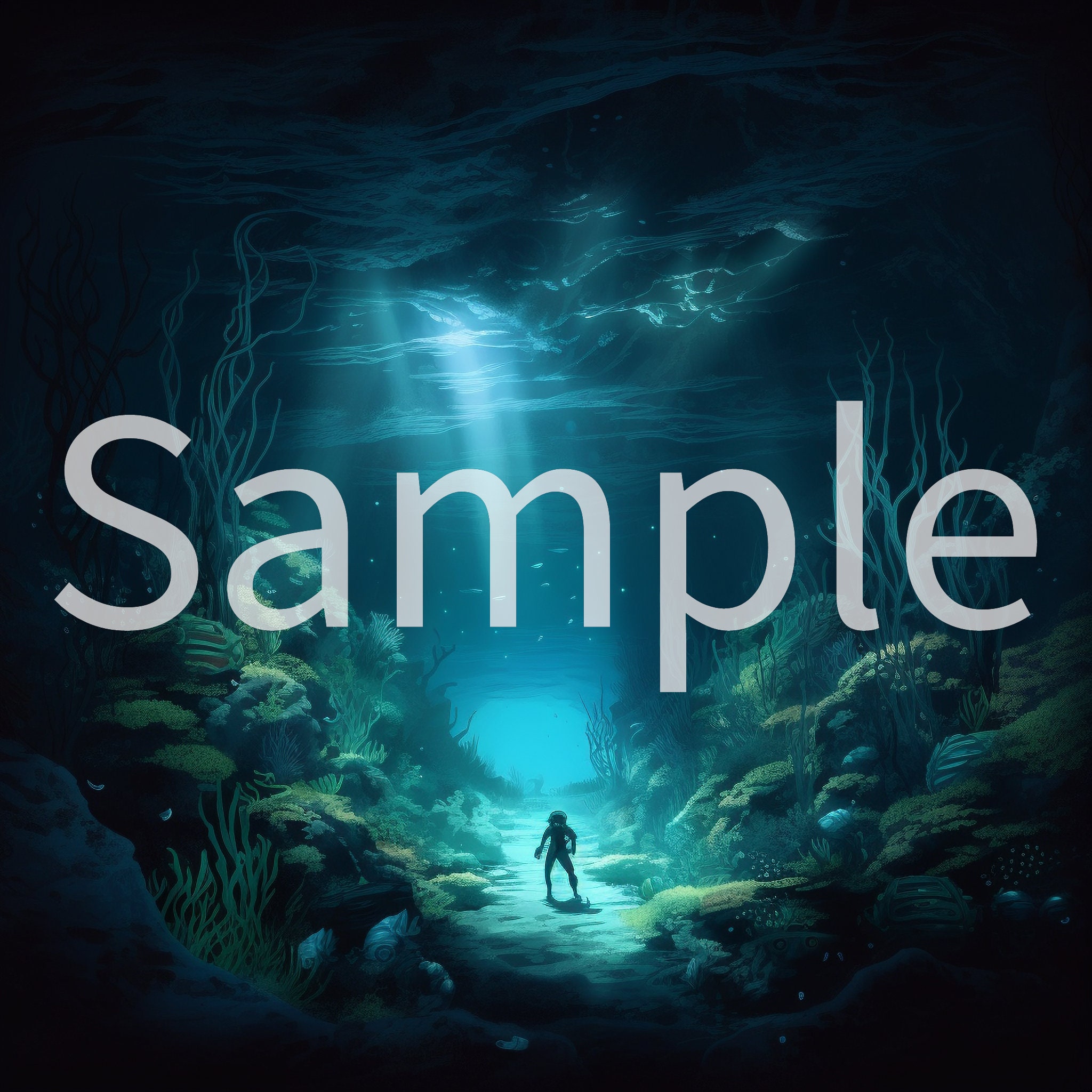 Deep Sea Diver Digital Art Bundle - Etsy