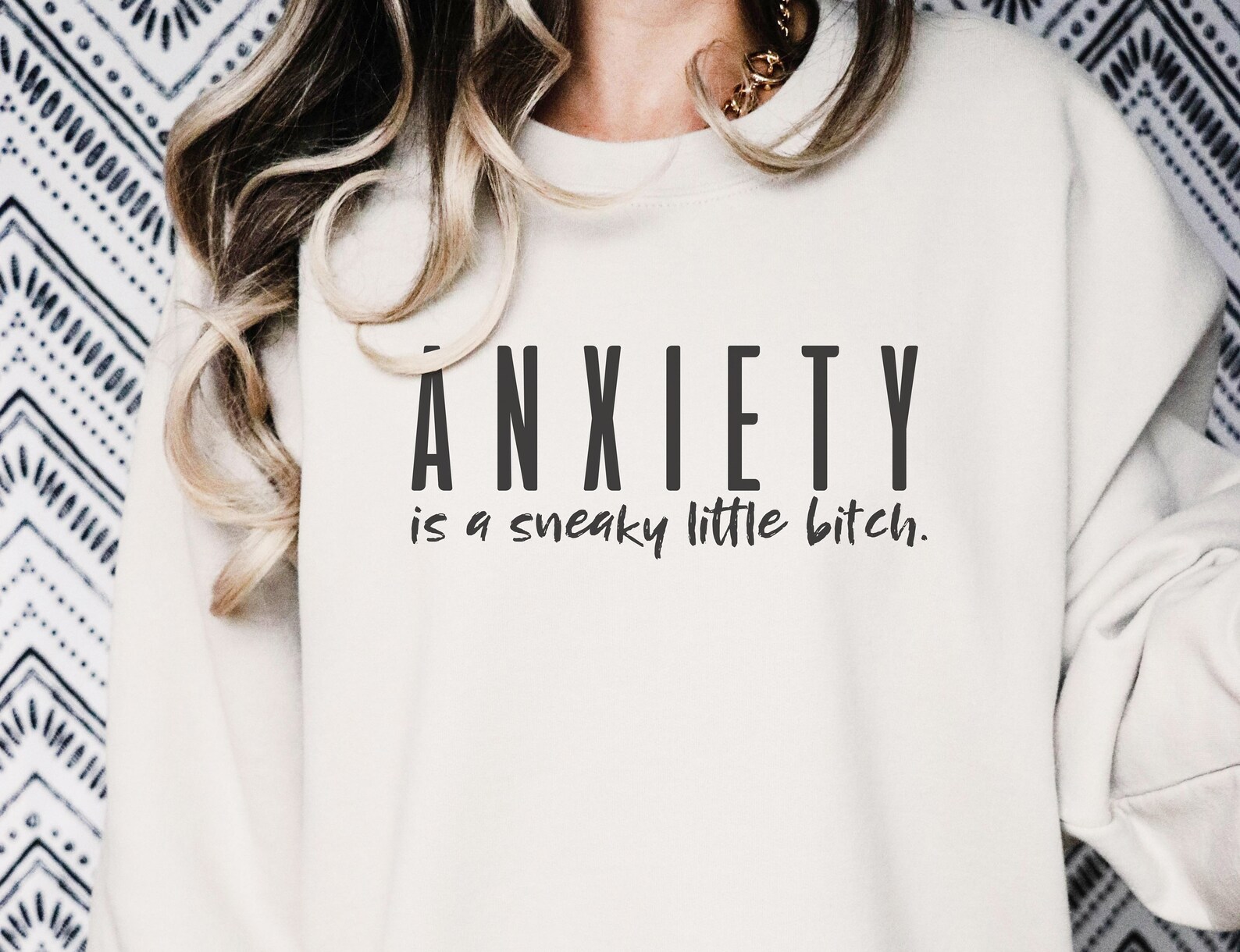 Anxiety is a Sneaky Little B SVG PNG PDF, Inspirational Svg, Positive ...