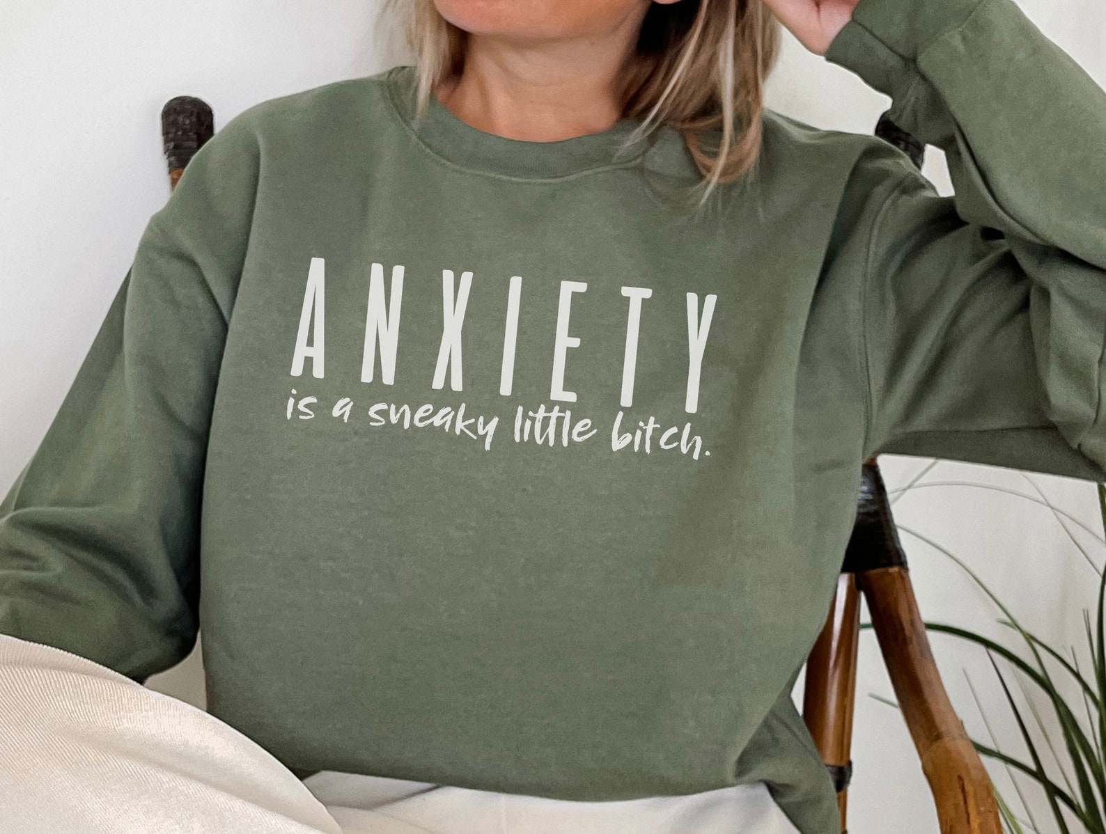 Anxiety is a Sneaky Little B SVG PNG PDF, Inspirational Svg, Positive ...