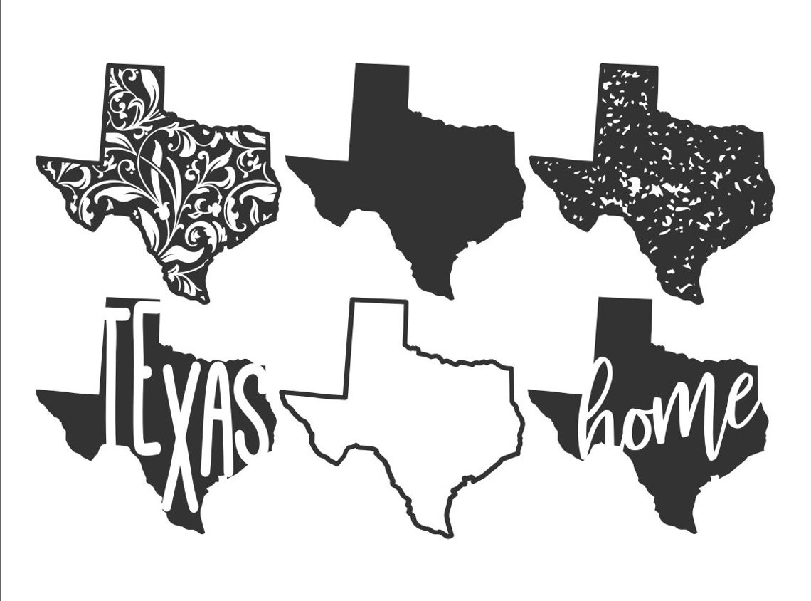 All 50 States 6 Designs Svg, Eps, Pdf and Png Files for Designing and ...