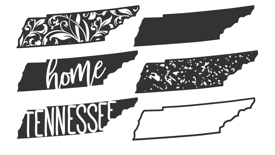 All 50 States 6 Designs Svg, Eps, Pdf and Png Files for Designing and ...