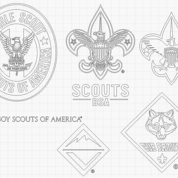 Boy Scouts Logo - Etsy