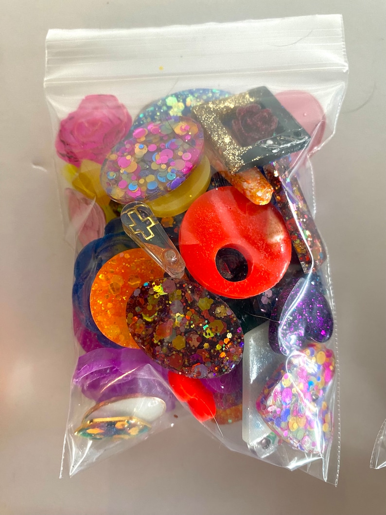 Glitter Resin Pieces: Mixed Shapes & Colors for Crafts - Etsy
