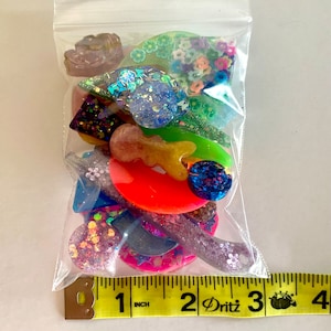Glitter Resin Pieces: Mixed Shapes & Colors for Crafts - Etsy