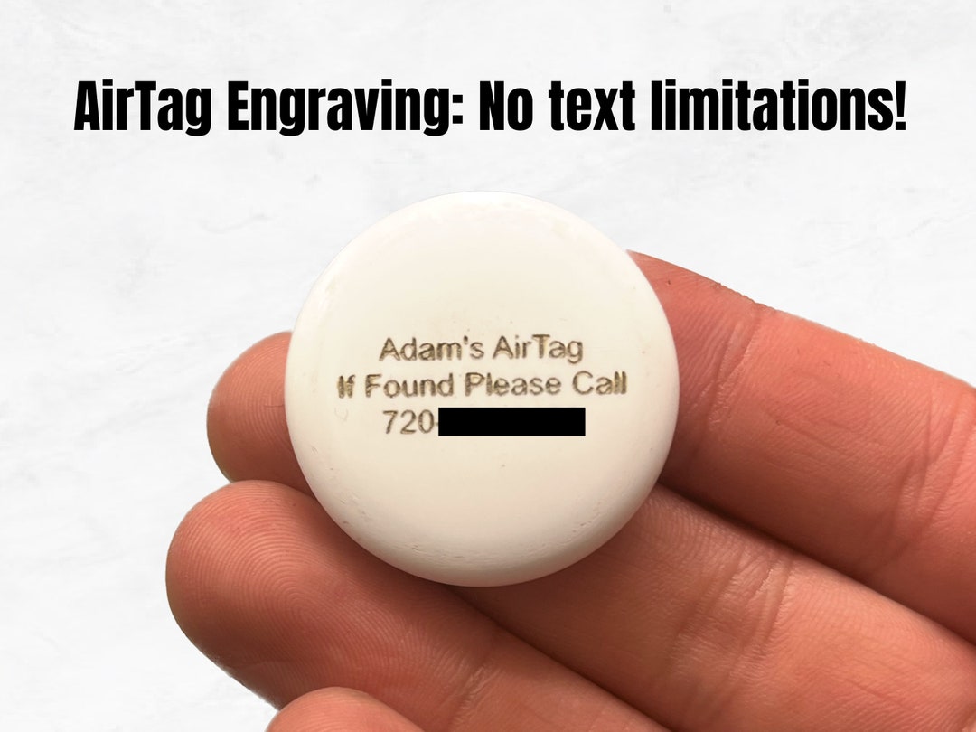 AirTag Custom Engraving (unlimited Characters and Designs) - Etsy
