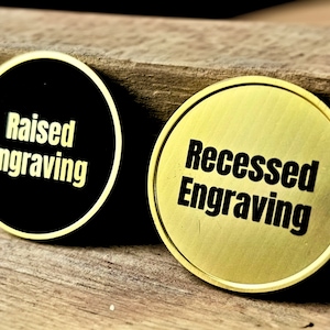 Custom Engraved Iron Coin: Personalized Gold/silver Keepsake - Etsy