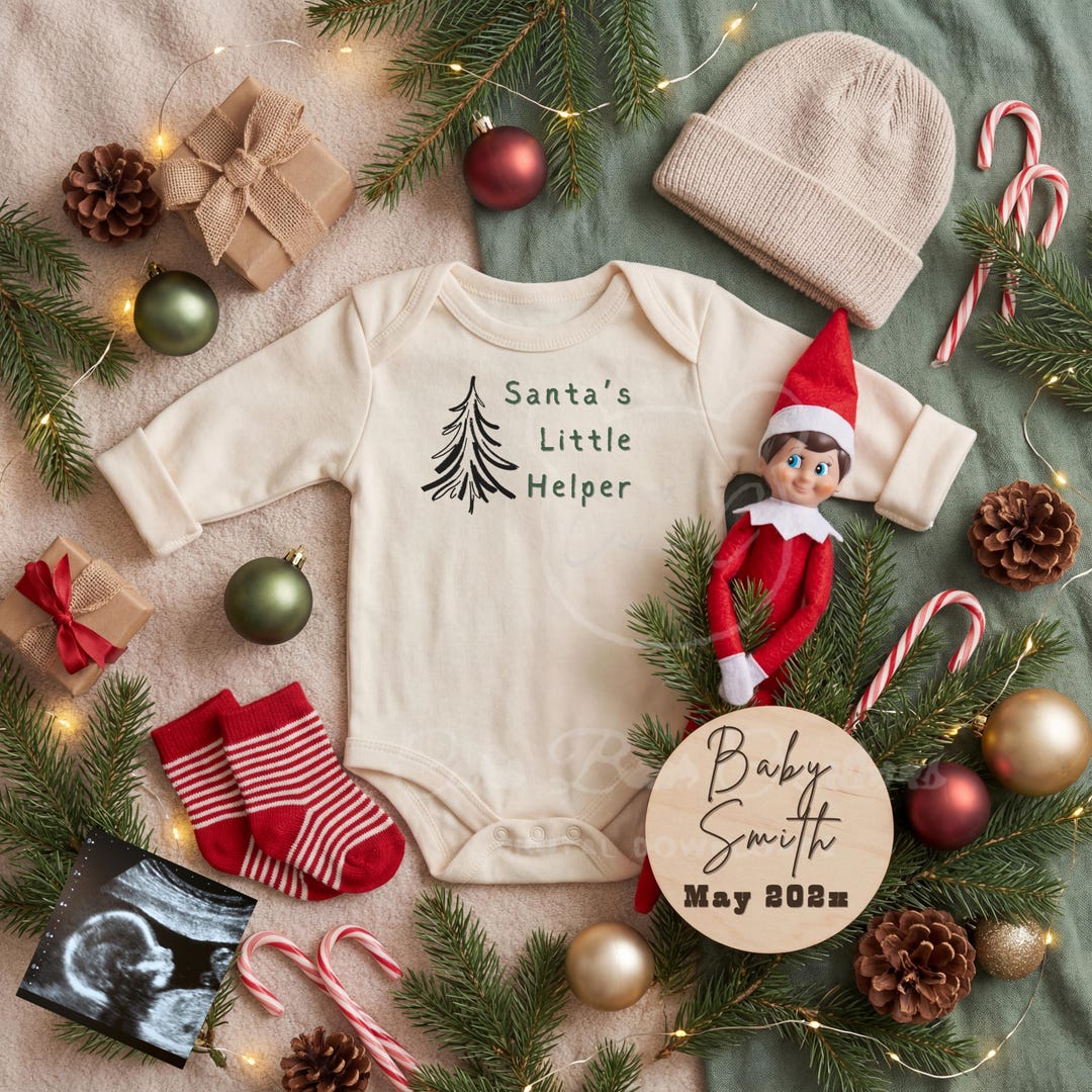 Elf on the Shelf Pregnancy Announcement | Digital Christmas Baby Reveal ...