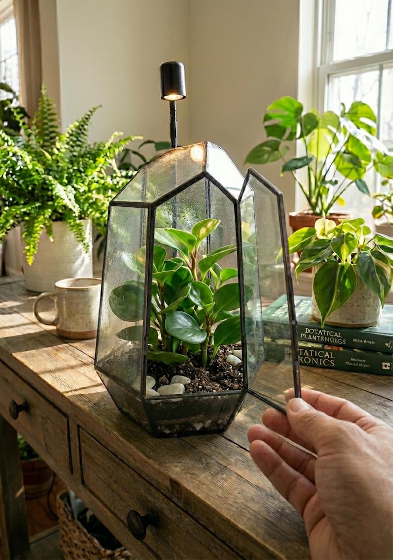 Large Terrarium Kit DIY / Live Moss / Tropical Plant, Bioactive ...