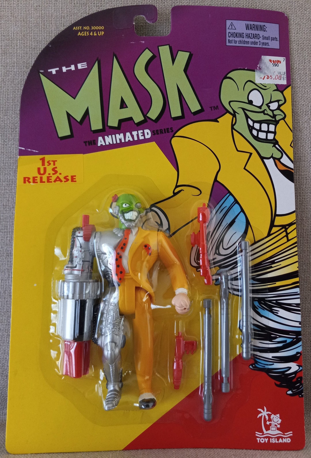 The Mask the Animated Series Stanley Ipkiss as Cyborg Mask Action ...