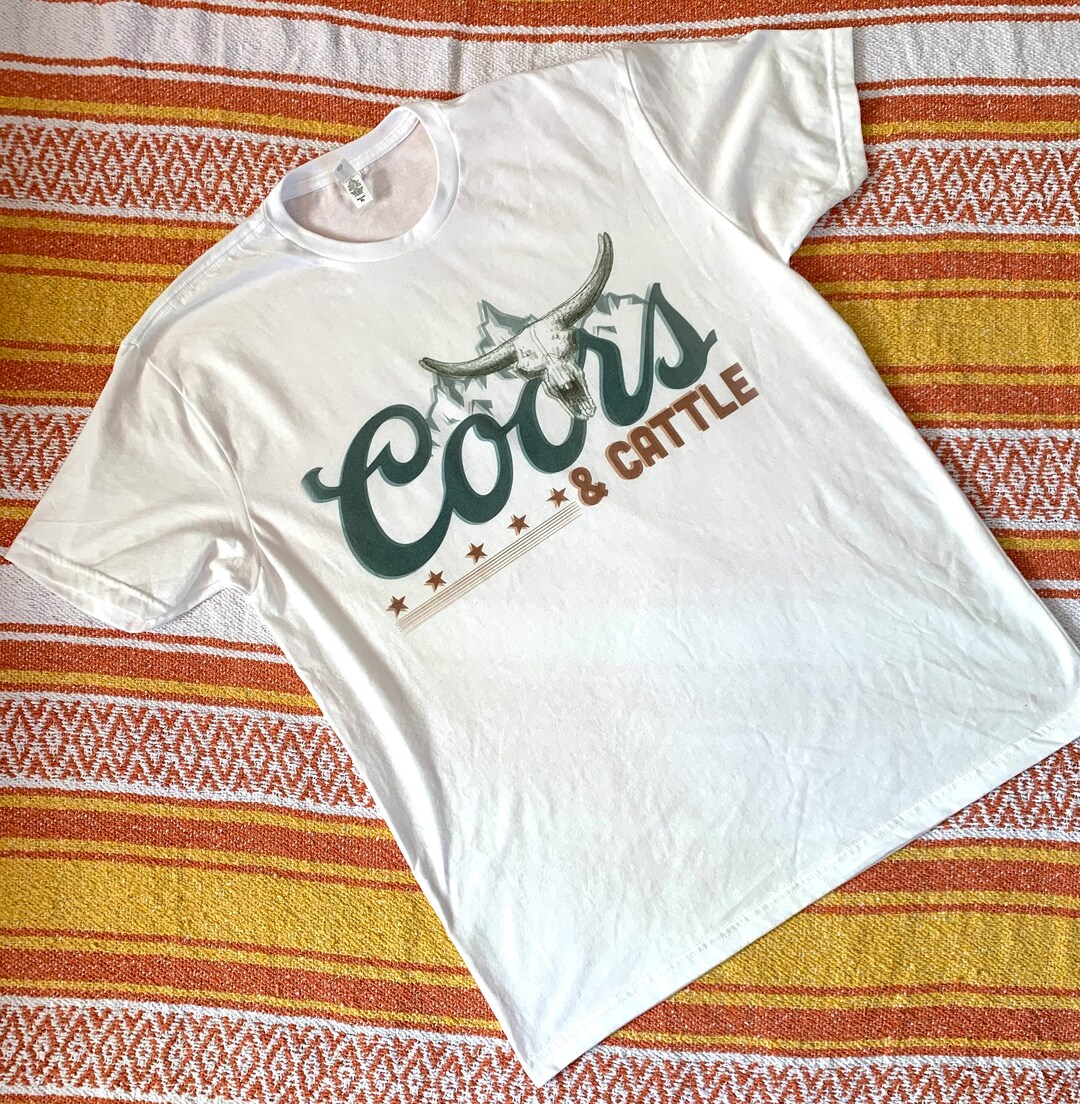 Coors and Cattle T-shirt - Etsy
