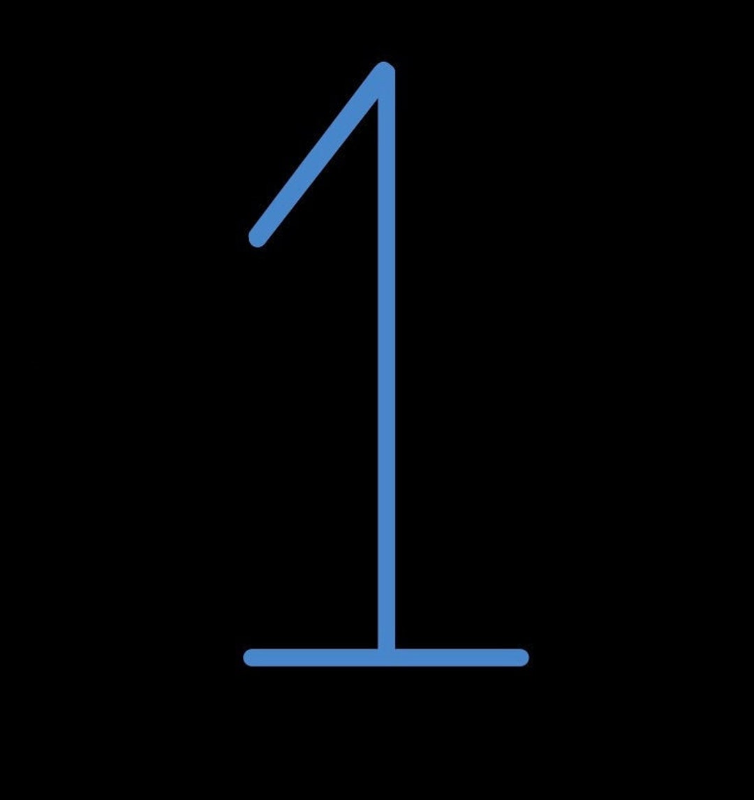 JUMBO NUMBERS 1-5 PDF Printable. You May Request More Color’s. - Etsy