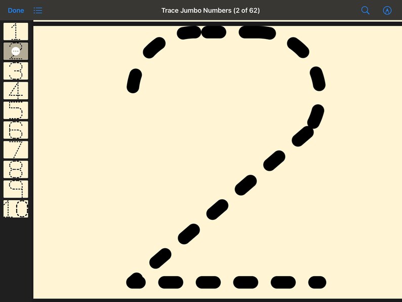 Trace JUMBO Numbers 1-10 - Etsy