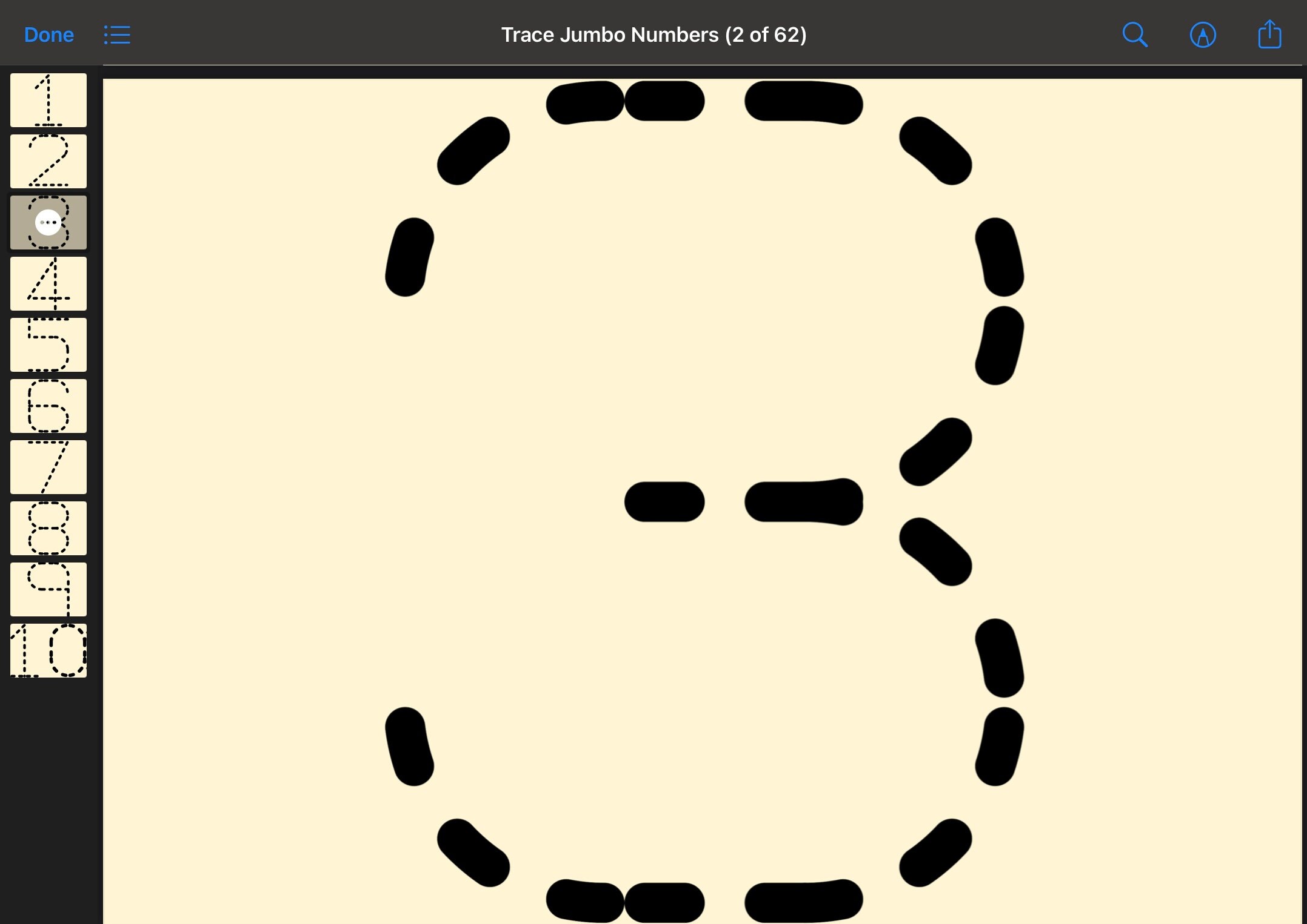 Trace JUMBO Numbers 1-10 - Etsy