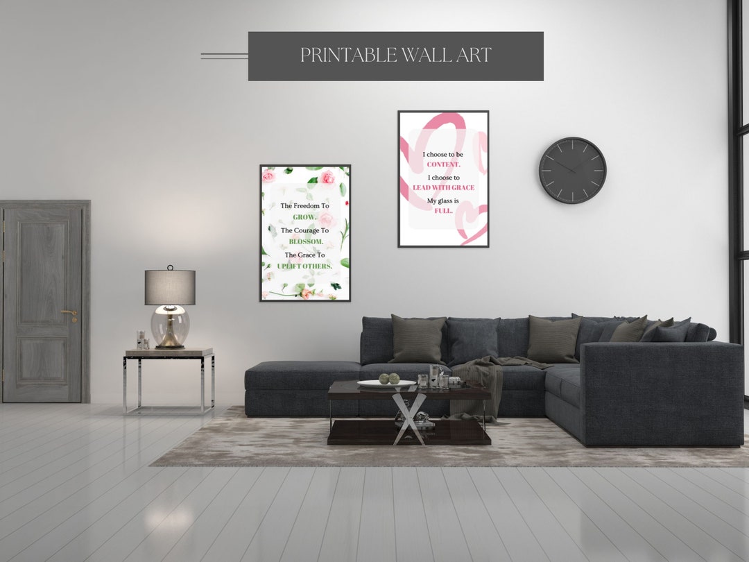 Be Intentional Collection PRINTABLE Wall Art Set of 2 - Etsy