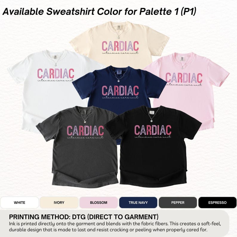 Comfort Colors Cardiac ICU Shirt, Vintage Style Cardiac Intensive Care ...