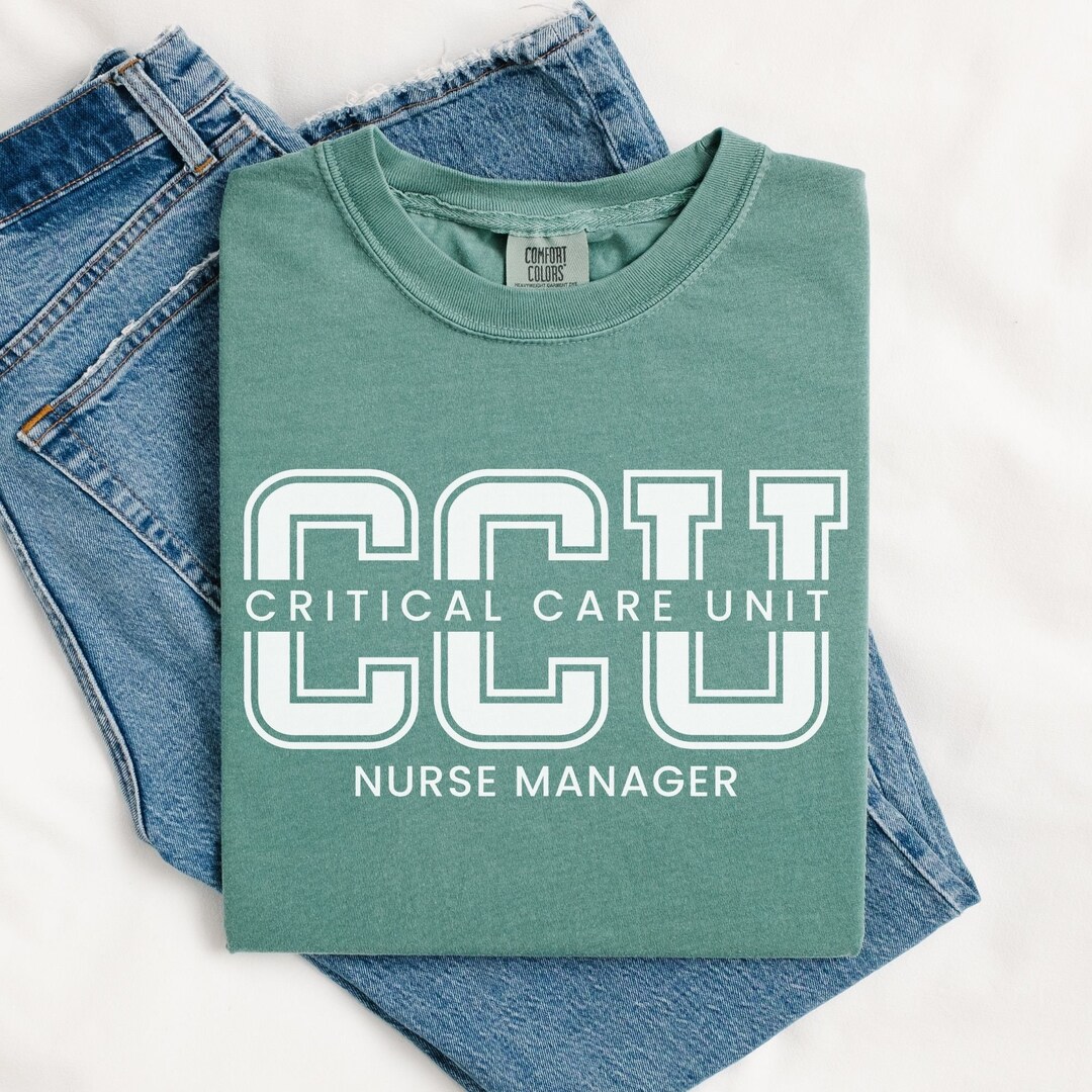 Personalized CCU Nurse Shirt, Custom Critical Care Nurse Comfort Color ...