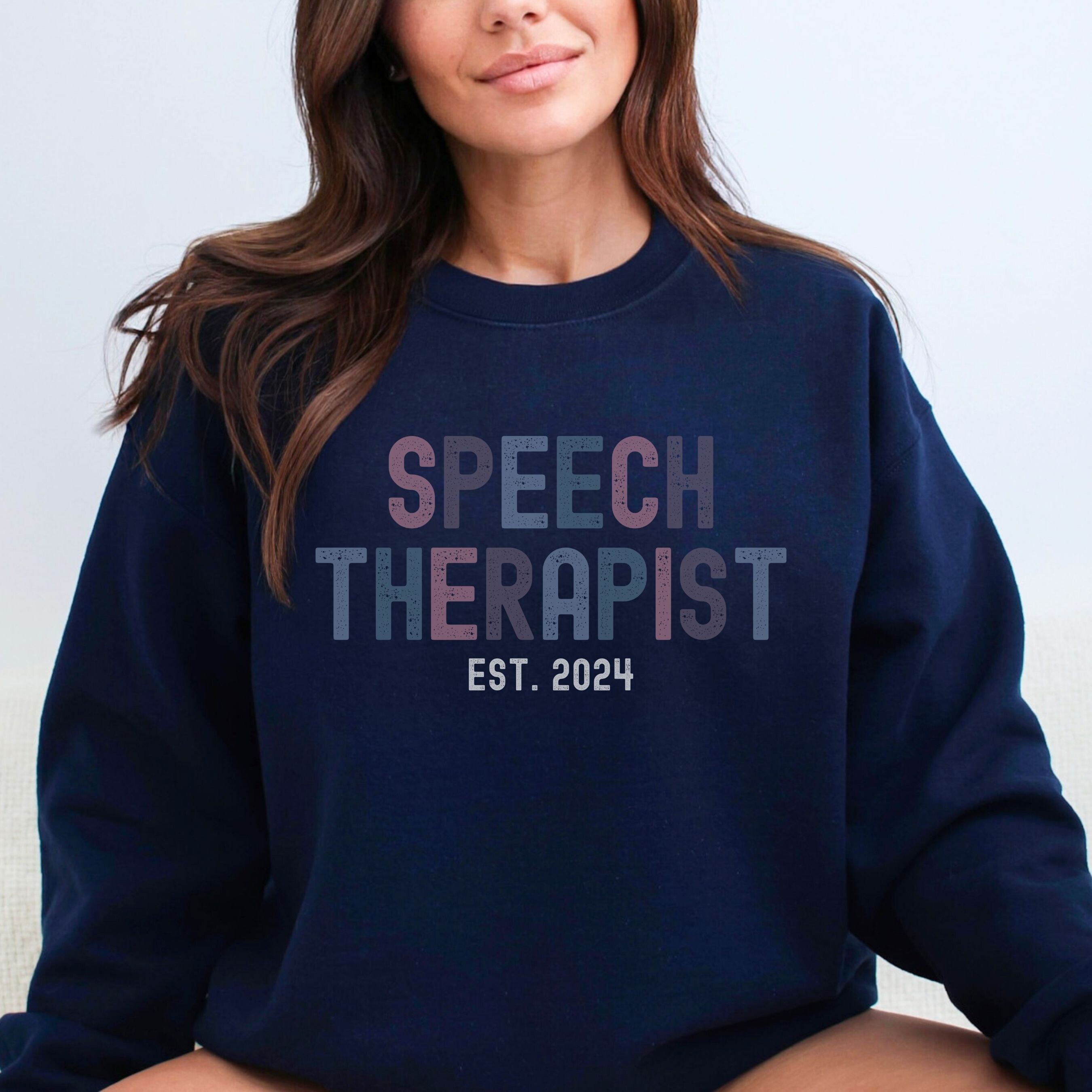 Personalized SLP Sweatshirt, Custom Speech Sweatshirt for Speech ...