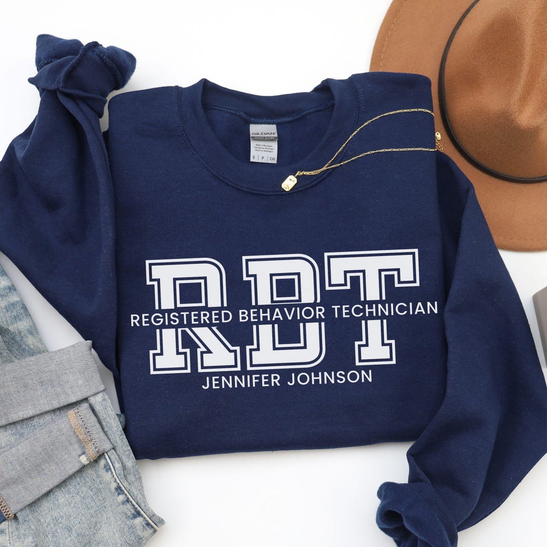 Personalized RBT Sweatshirt, Registered Behavior Technician Crewneck ...