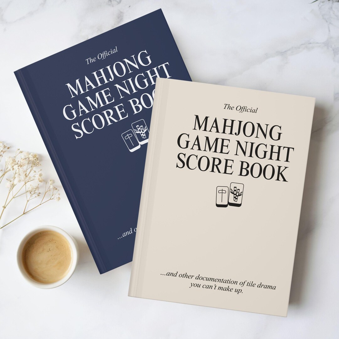 Mahjong Game Night Score Book, Funny Journal Notebook Gift for Mahjong ...
