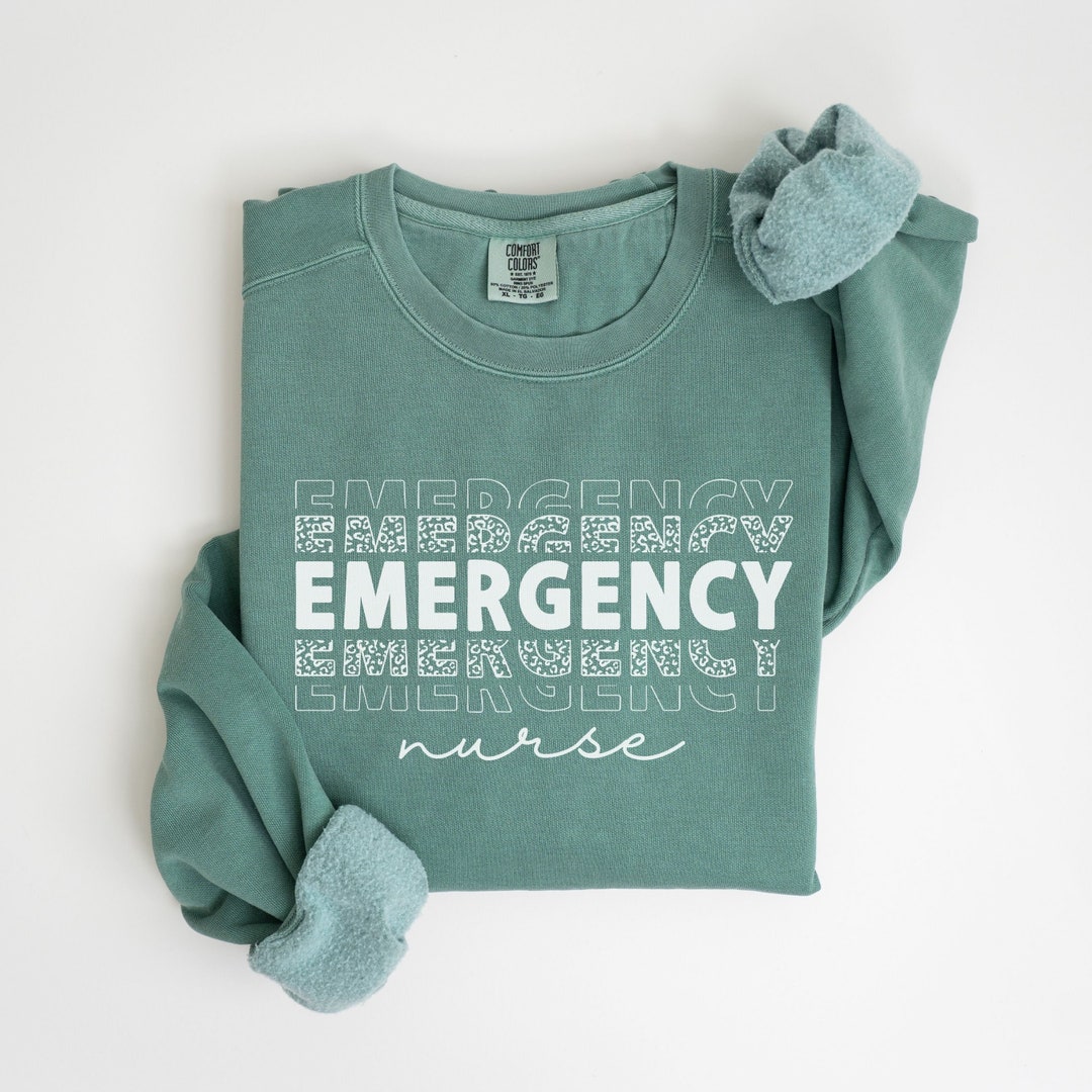 Emergency Nurse Sweatshirt, Emergency Department Crewneck Sweater ...
