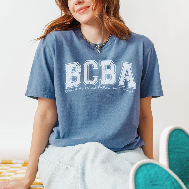 Comfort Colors BCBA Shirt Vintage Style Board Certified Behavior ...