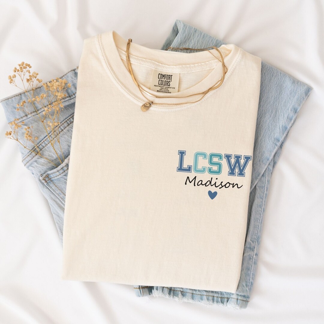 Personalized LCSW Shirt, Custom LCSW Tshirt, Future LCSW Gift With ...
