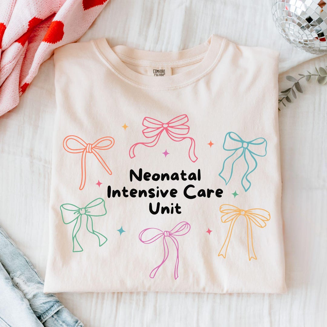 NICU Nurse Shirt, Comfort Colors Neonatal ICU Nurse Tshirt, NICU Nurse ...