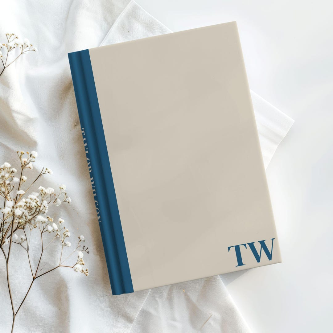 Personalized Initials Notebook, Monogram Journal, Custom Name Journal ...