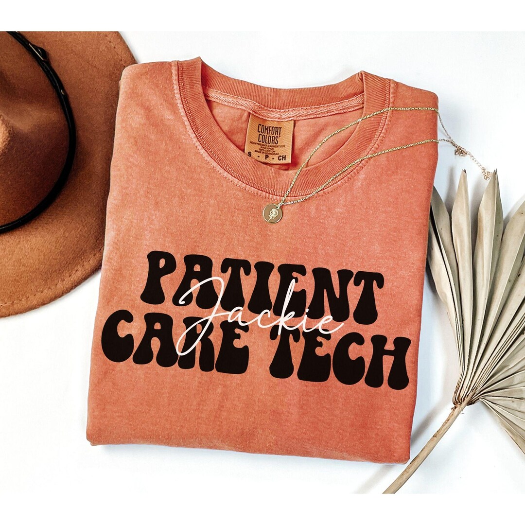 Personalized PCT Shirt, Comfort Colors® Patient Care Technician Tshirt ...