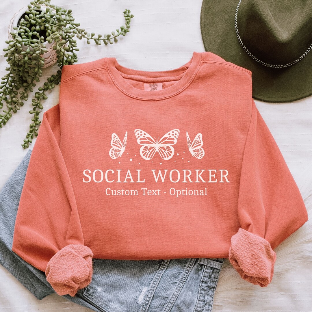 Personalized Social Worker Sweatshirt, Custom Social Work Sweater ...