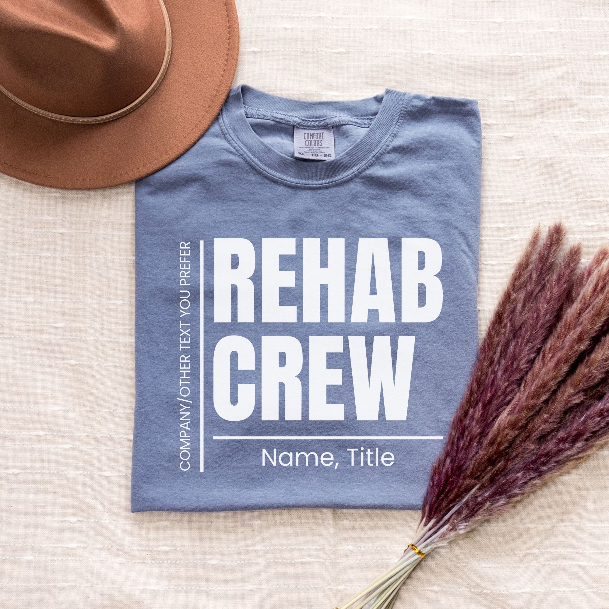 Custom Rehab Crew Shirt Personalized Rehab Group Shirt for Work ...