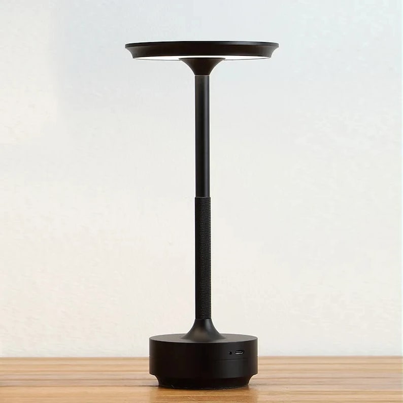 Restaurant Table Lamp. Rechargeable LED. Cafe, Dining, Bedroom, and ...