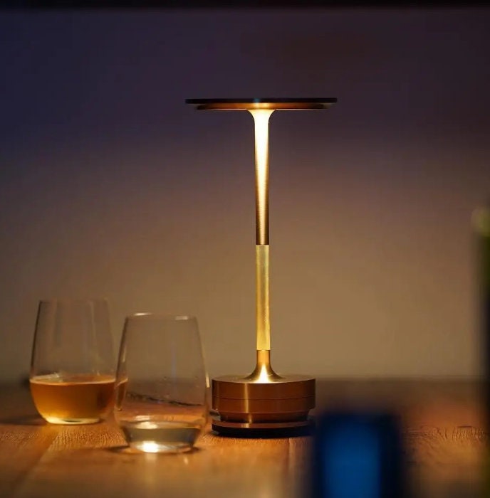 Restaurant Table Lamp. Rechargeable LED. Cafe, Dining, Bedroom, and ...