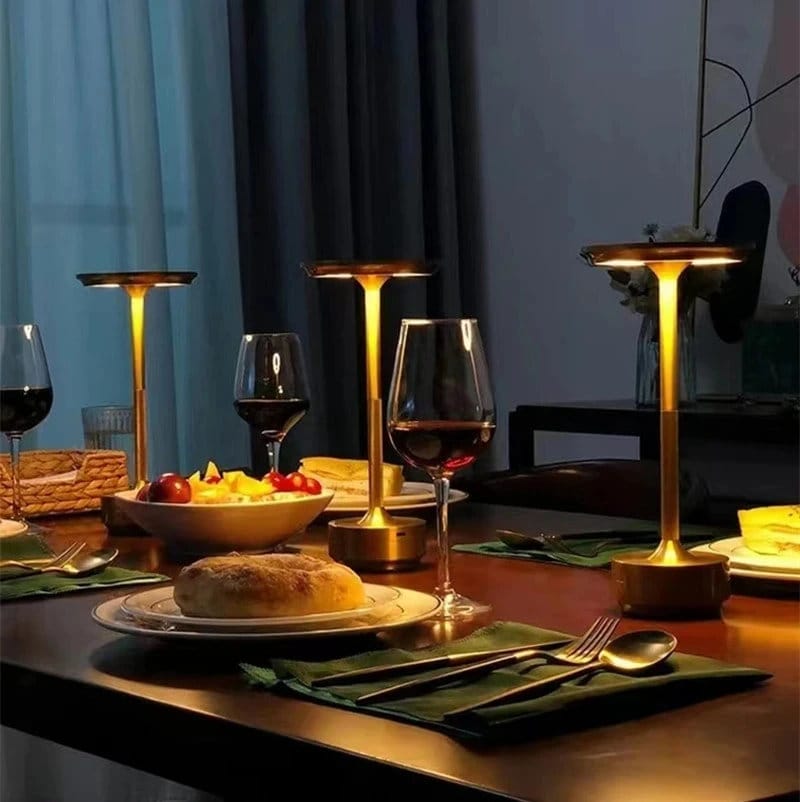 Restaurant Table Lamp. Rechargeable LED. Cafe, Dining, Bedroom, and ...