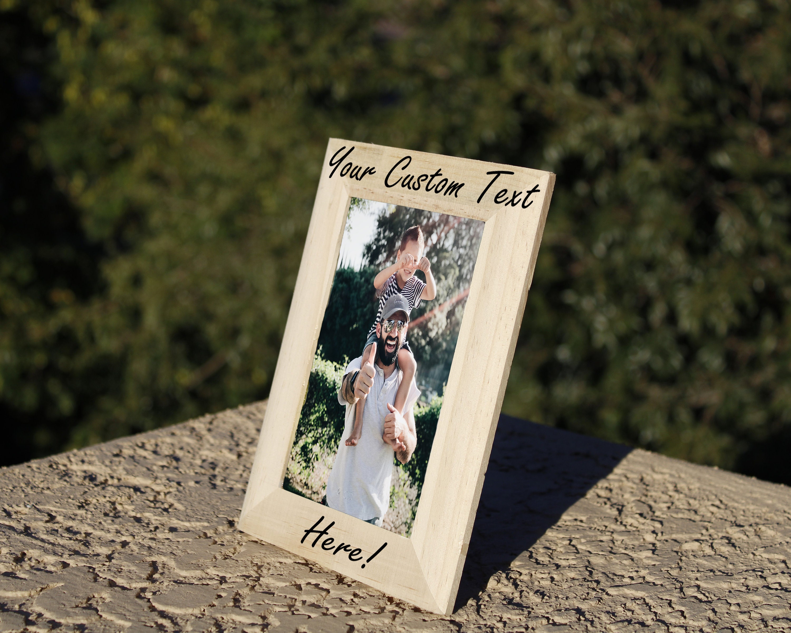 Handmade Custom Engraved and Personalized Wood Picture Frame - Etsy