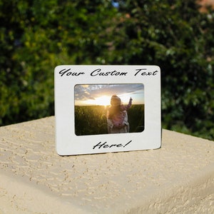 Create Your Own Personalized Picture Frame 4x6 Engraved Custom Wood ...